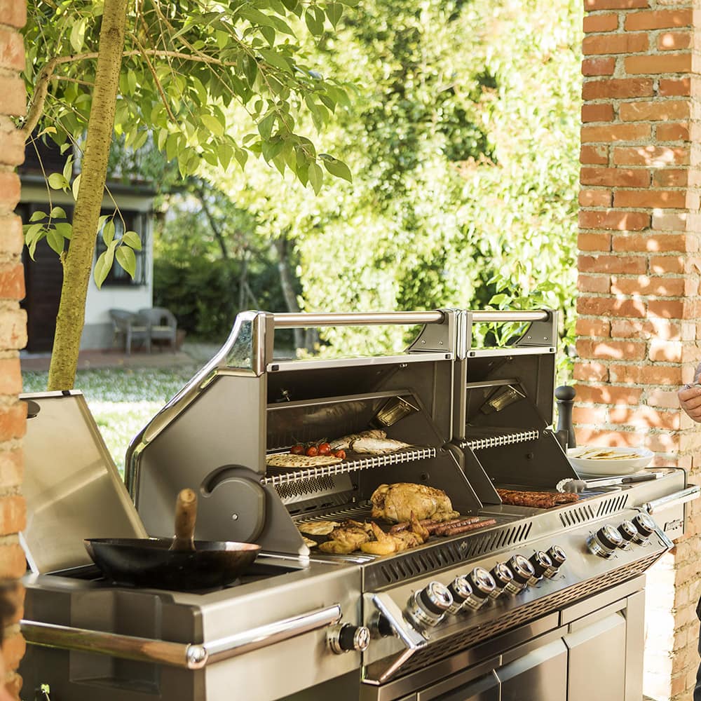 Barbeque inox con cottura ad infrarossi - La Tartaruga